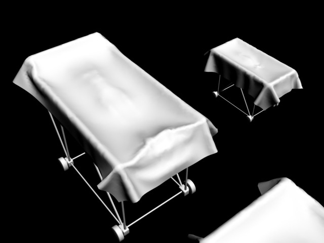 ArtStation - corpse stretcher 3D model | Resources