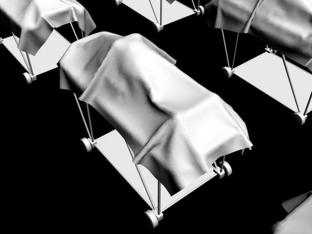 ArtStation - corpse stretcher 3D model | Resources