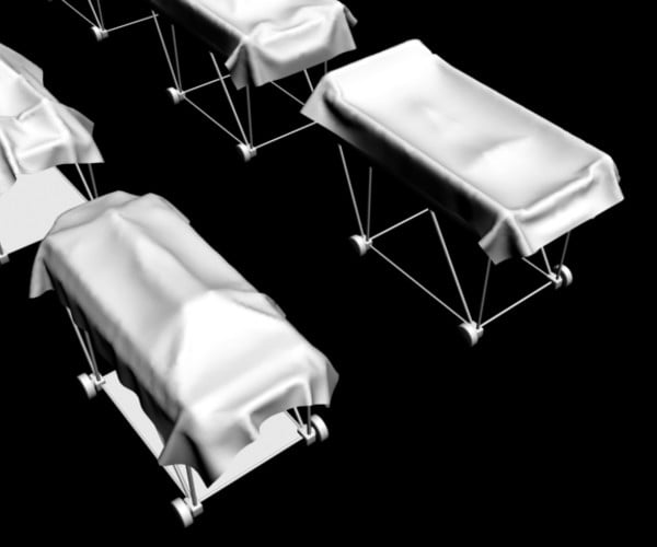 ArtStation - corpse stretcher 3D model | Resources