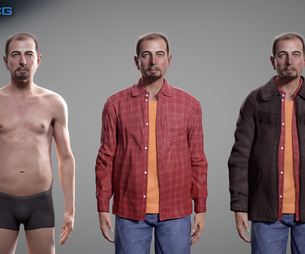 ArtStation - MIDDLE AGE MAN ALEX | Game Assets