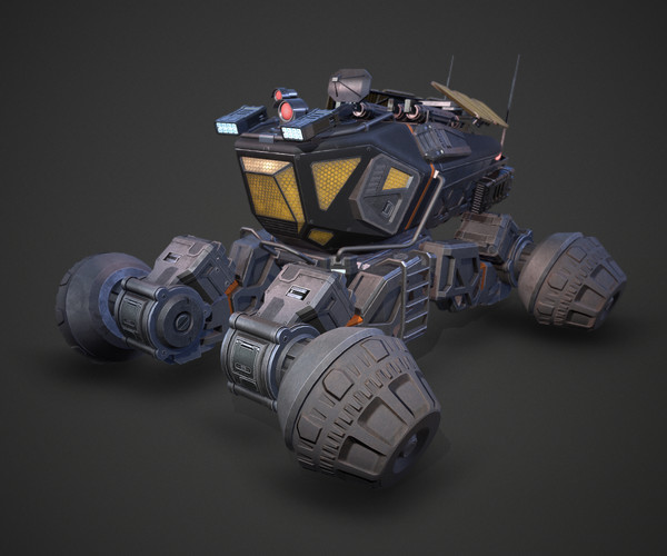 ArtStation - Sci-Fi Mars Rover | Game Assets