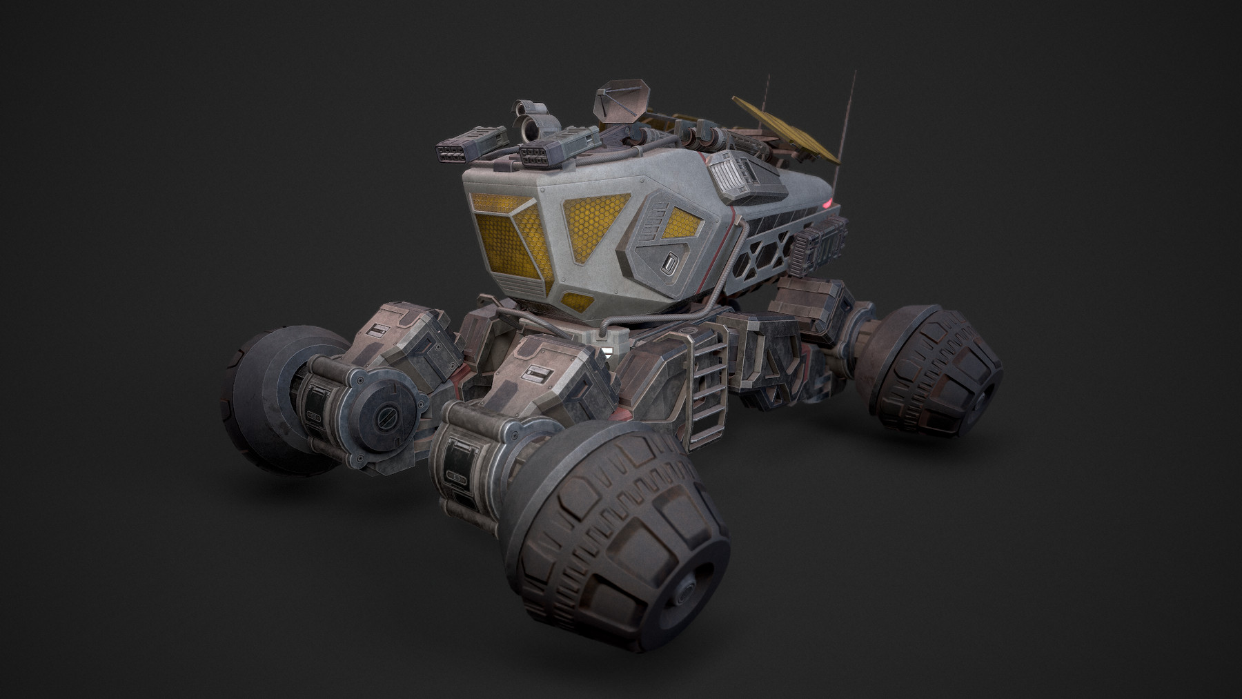 ArtStation - Sci-Fi Mars Rover | Game Assets