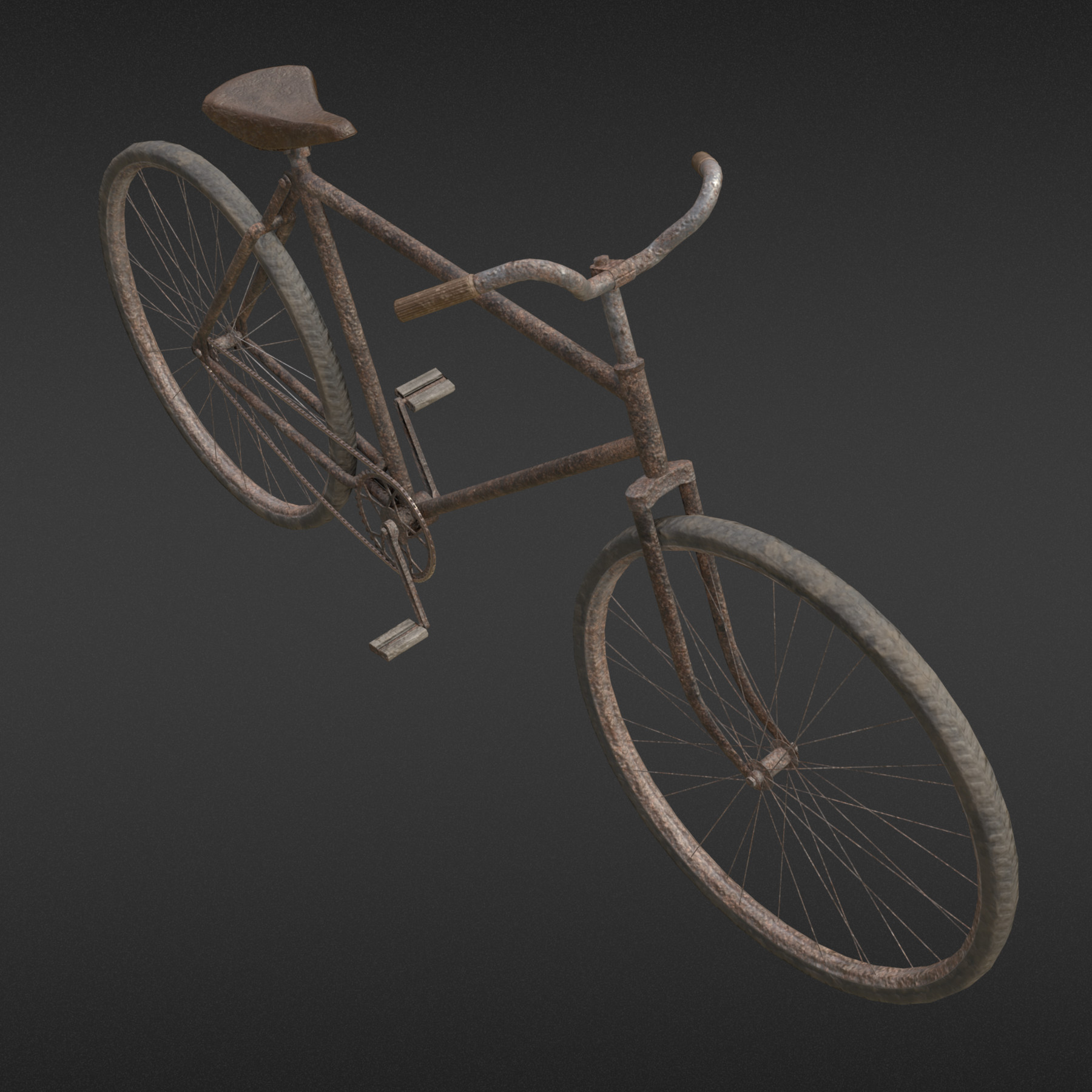 ArtStation - Game-ready Retro Bicycle Rusty | Game Assets