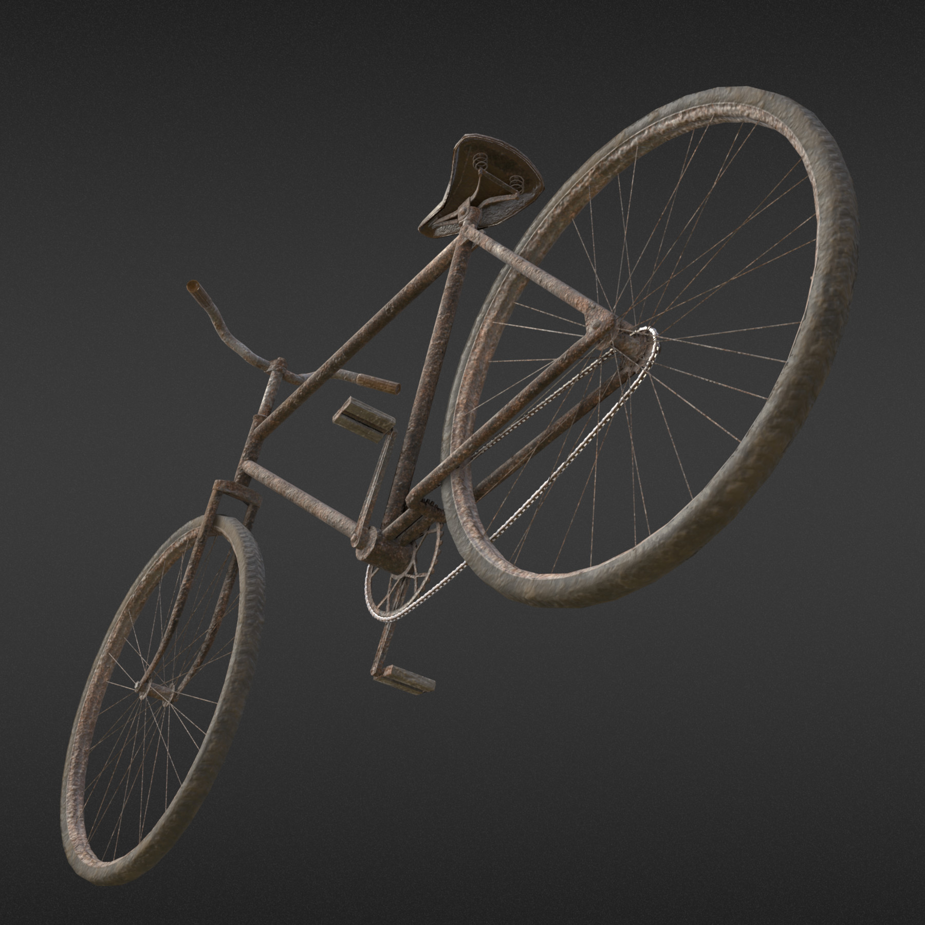 ArtStation - Game-ready Retro Bicycle Rusty | Game Assets