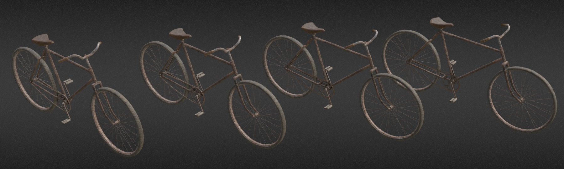 ArtStation - Game-ready Retro Bicycle Rusty | Game Assets
