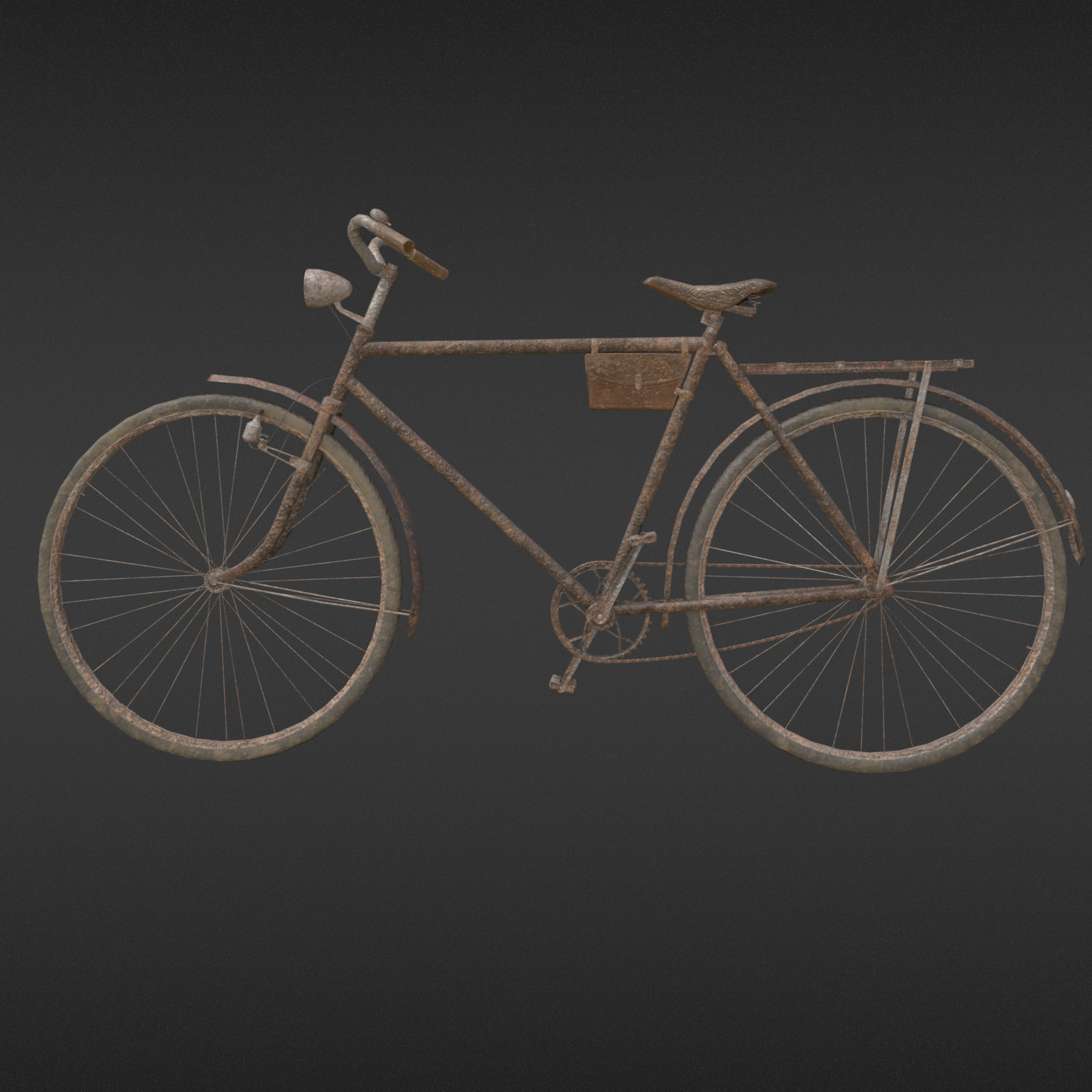 ArtStation - Game-ready Retro Bicycle Rusty - Customisable | Game Assets