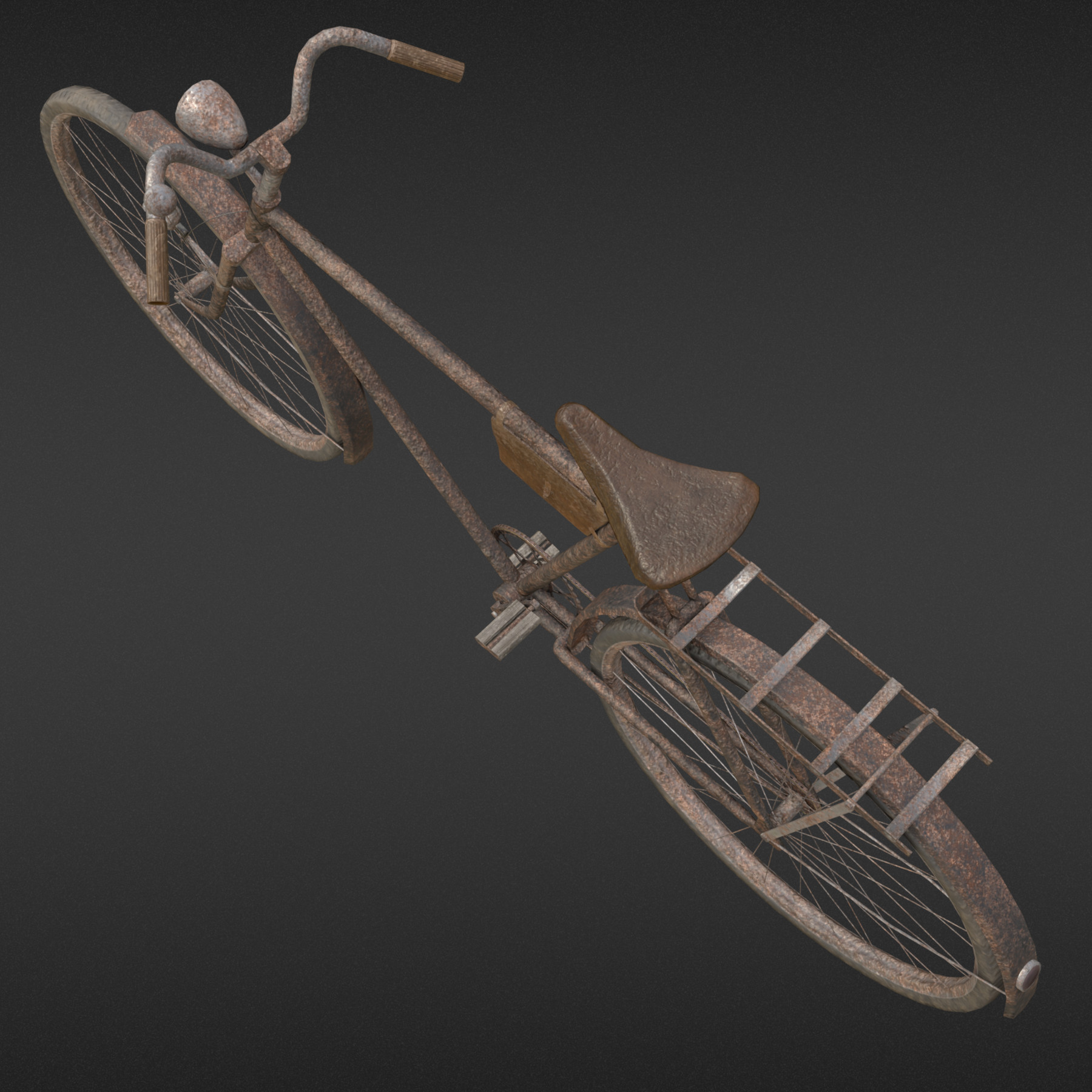 ArtStation - Game-ready Retro Bicycle Rusty - Customisable | Game Assets