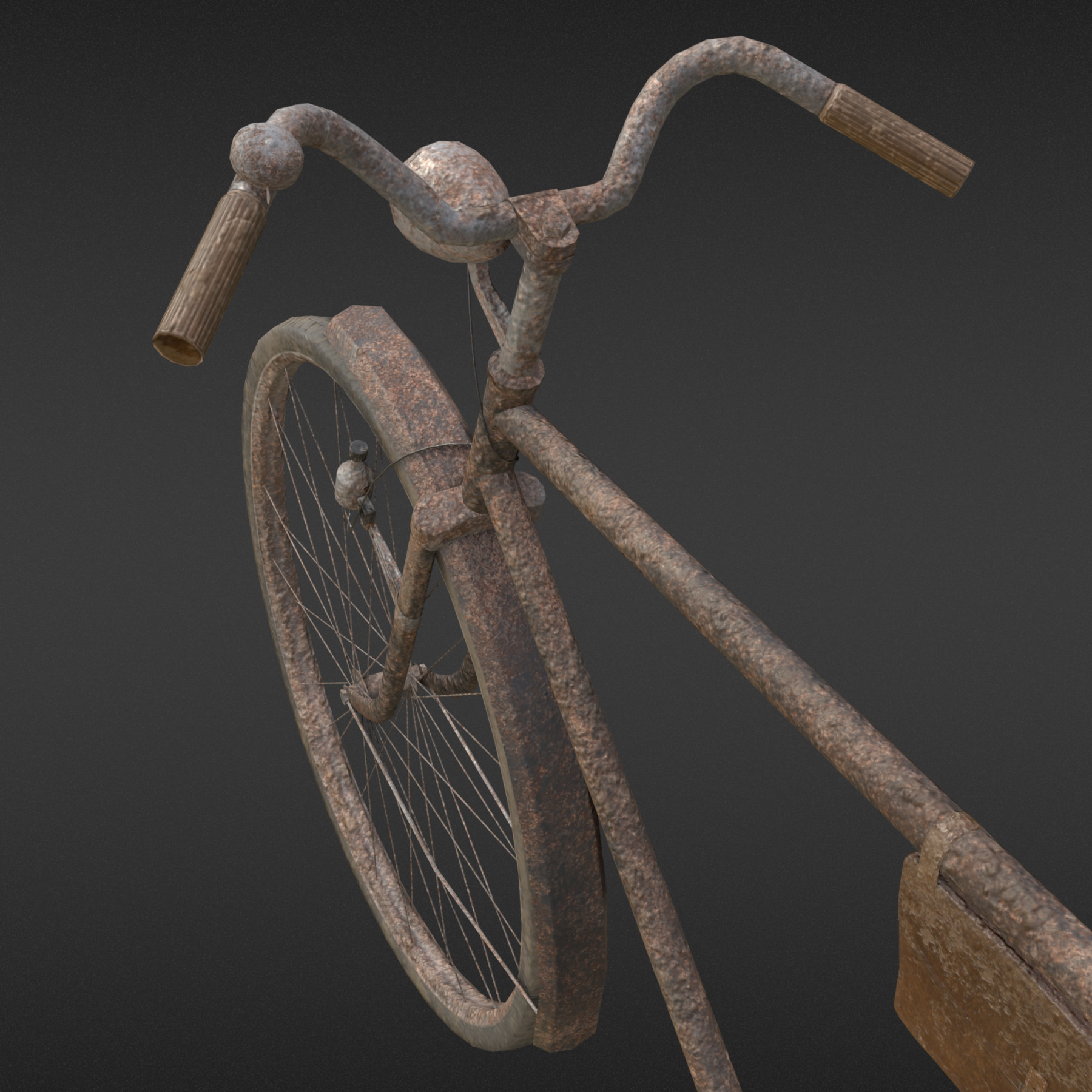 ArtStation - Game-ready Retro Bicycle Rusty - Customisable | Game Assets