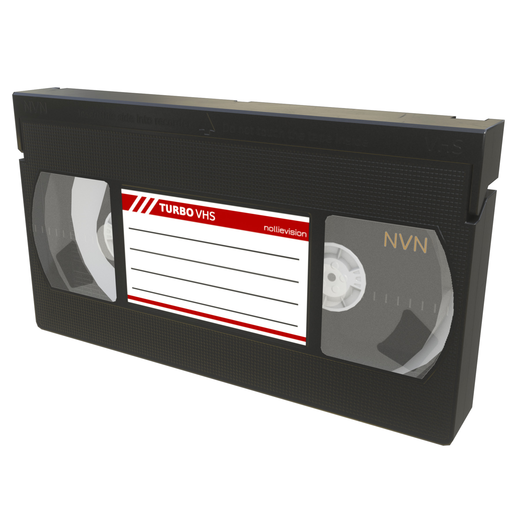 ArtStation - VHS Cassette - Blank, Red and Blue label | Game Assets