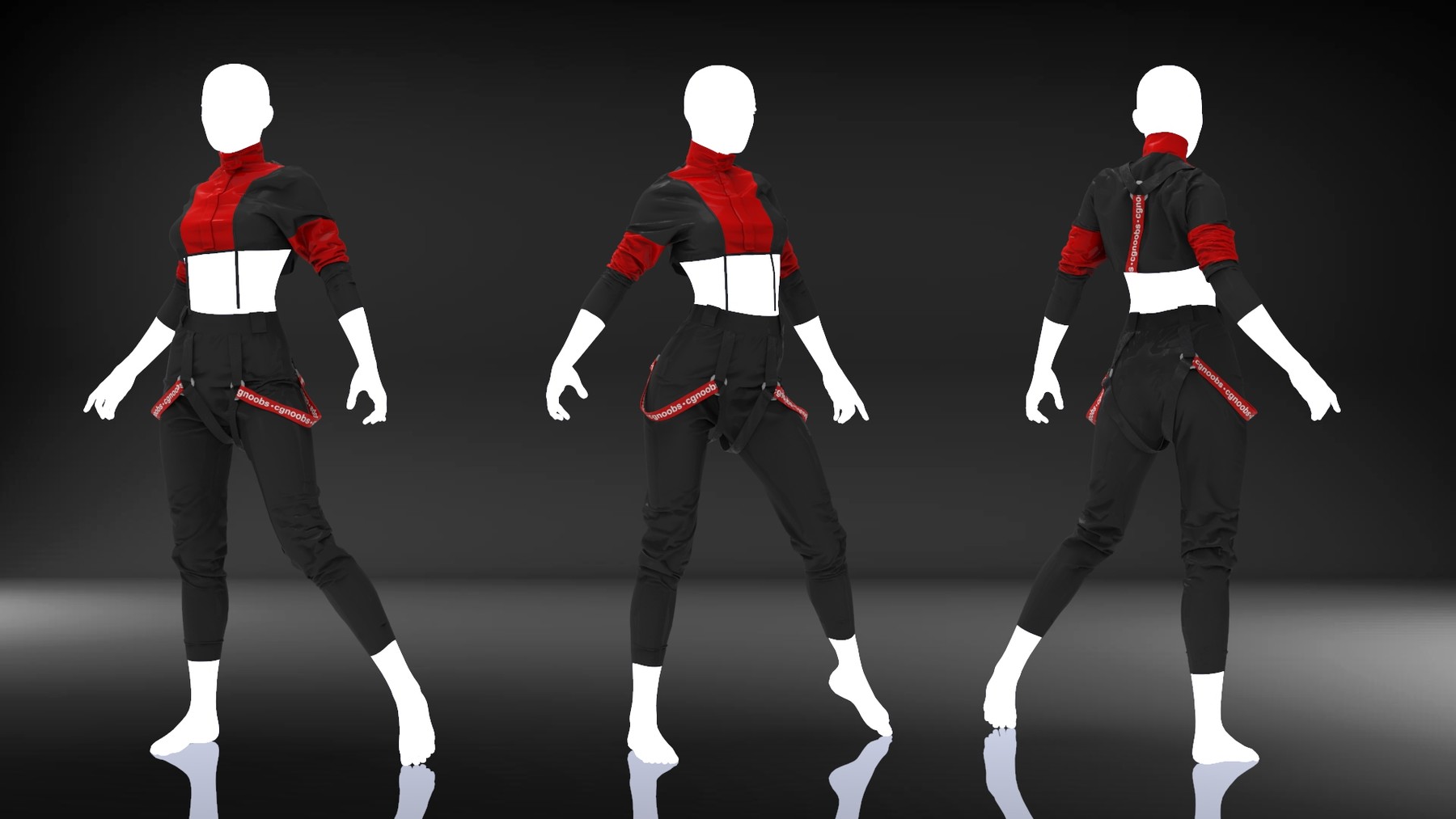 CG Noobs - Female Cloth Stage Outfit - 21 Marvelous Designer and Clo3D