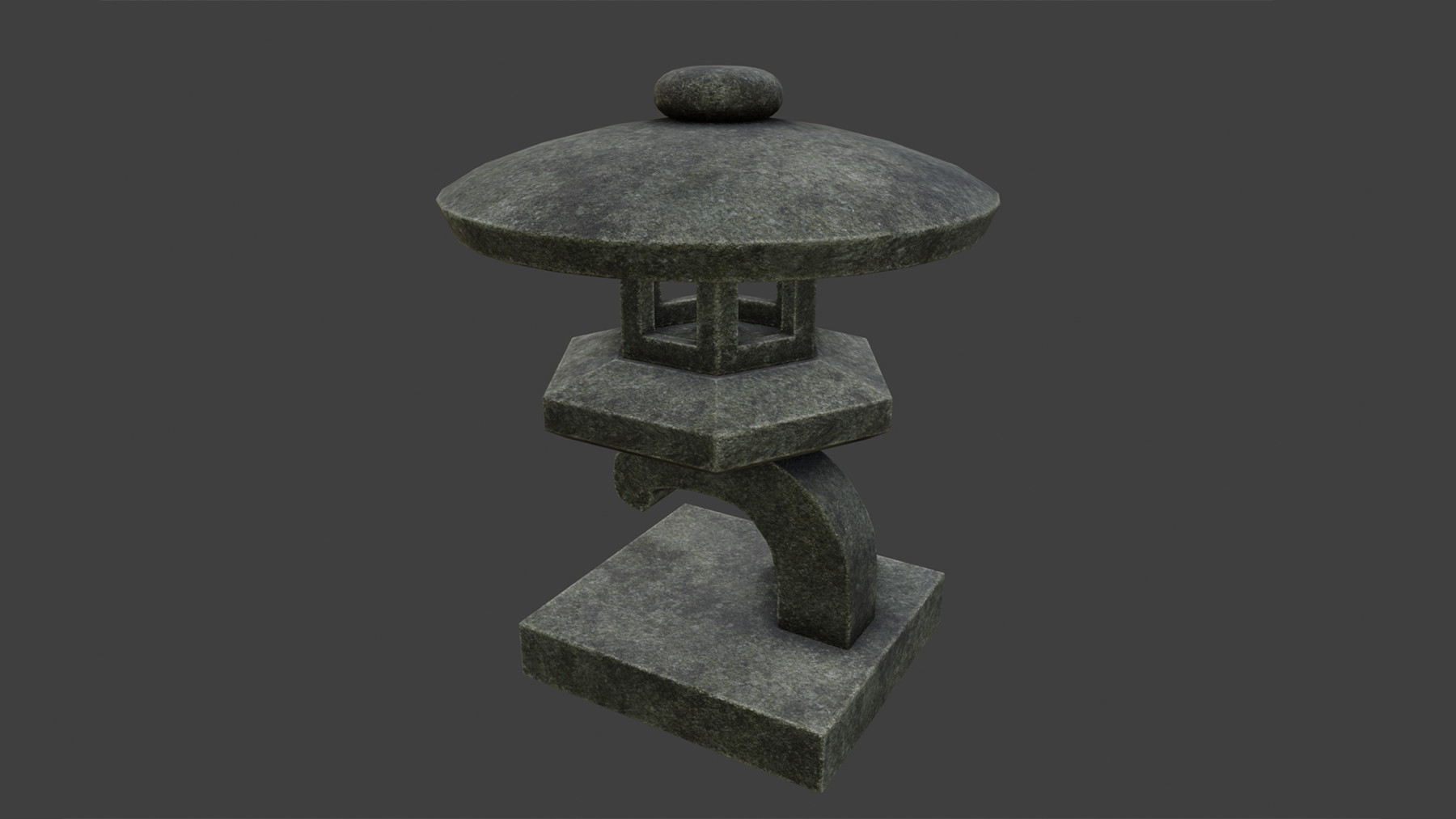 ArtStation - Japanese Stone Lantern 4 | Game Assets
