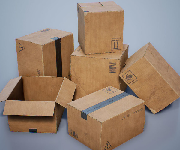 ArtStation - Cardboard Boxes | Game Assets