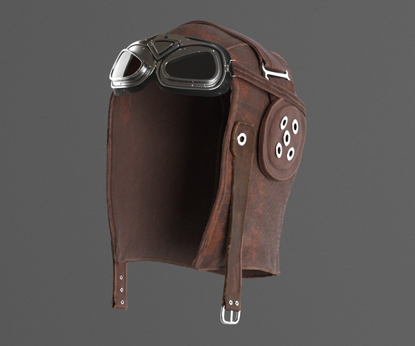 ArtStation - WWII Aviator goggles and hat (3D model) | Resources