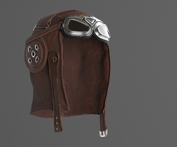 ArtStation - WWII Aviator goggles and hat (3D model) | Resources