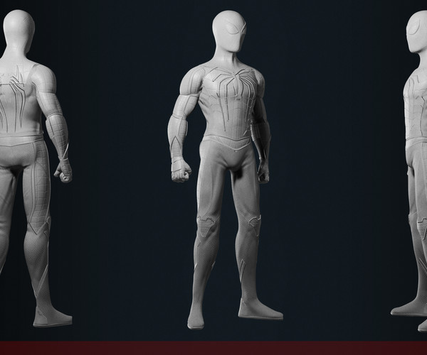 ArtStation - Spiderman Custom Suit design - 3D character asset | Resources