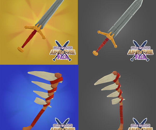 ArtStation - SUPER WEAPONS ADVENTURE PACK I | Resources