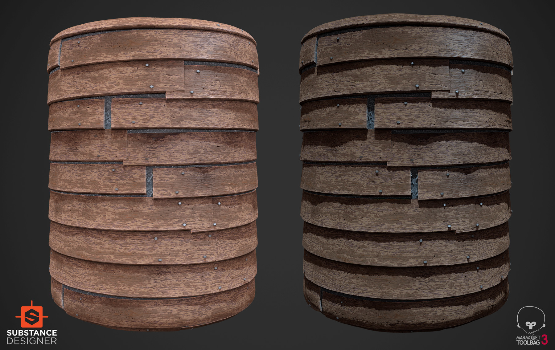 ArtStation - FREE - Stylized Wooden Wall PBR Texture | Resources