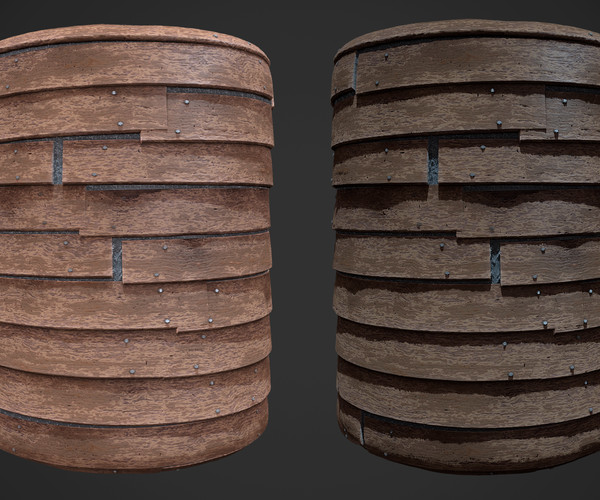 ArtStation - FREE - Stylized Wooden Wall PBR Texture | Resources