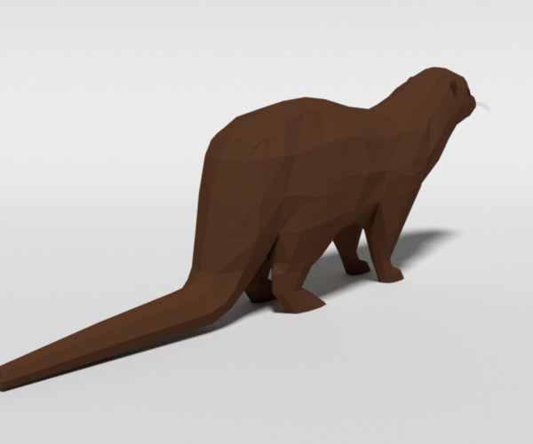 ArtStation - Low Poly Cartoon Otter | Resources