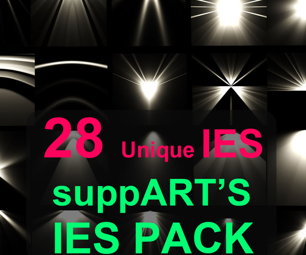 ArtStation - 28 Unique IES Profile | Resources