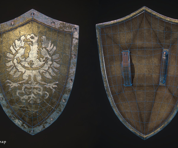 ArtStation - Heater Shield | Game Assets