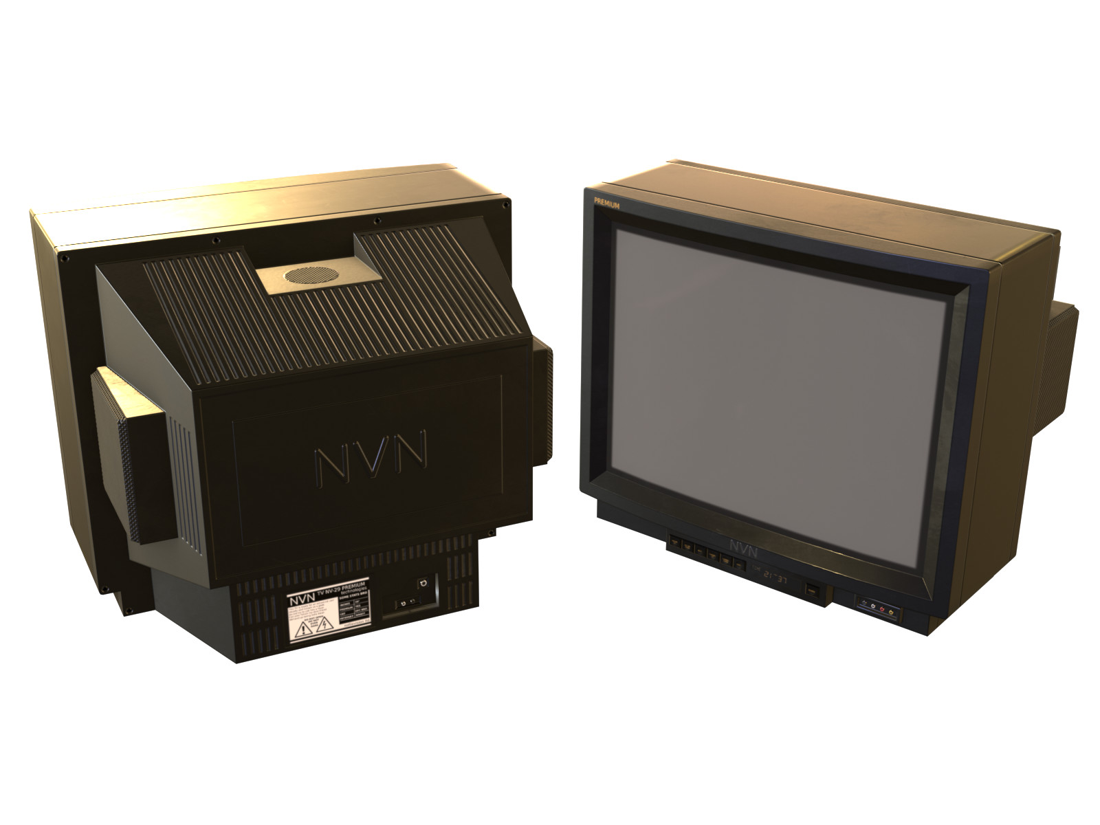 ArtStation - Retro CRT TV 29 inches | Game Assets