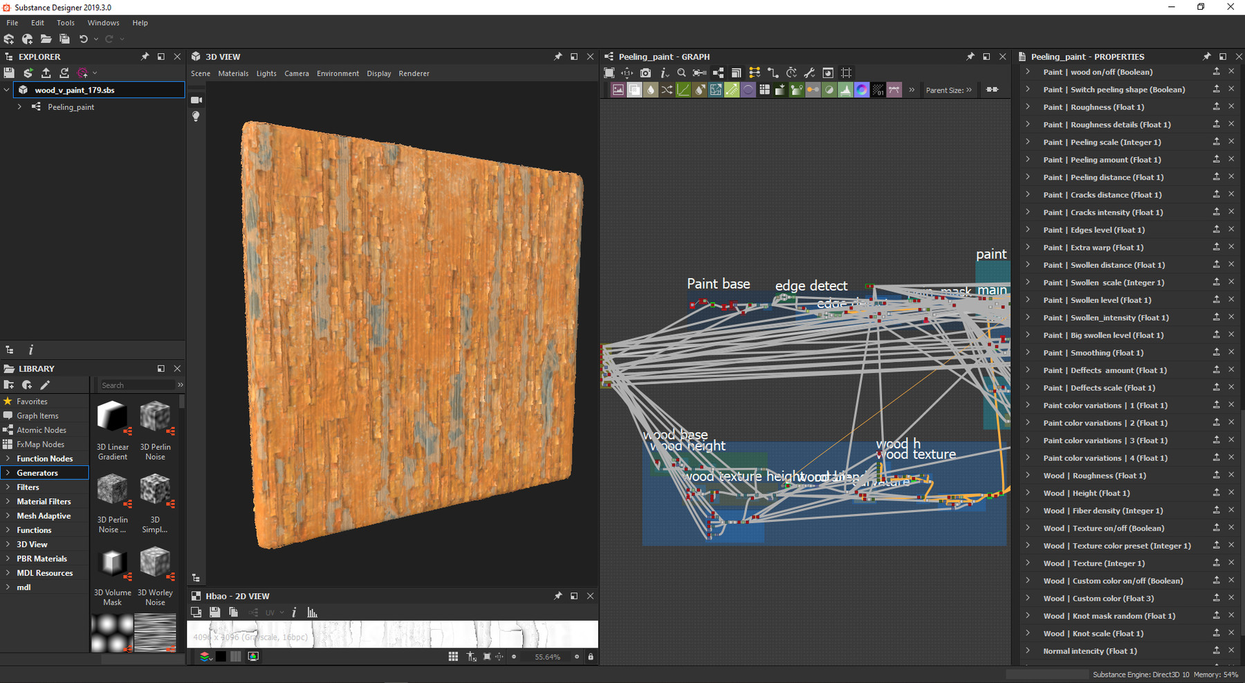 ArtStation - Peeling paint material | Game Assets