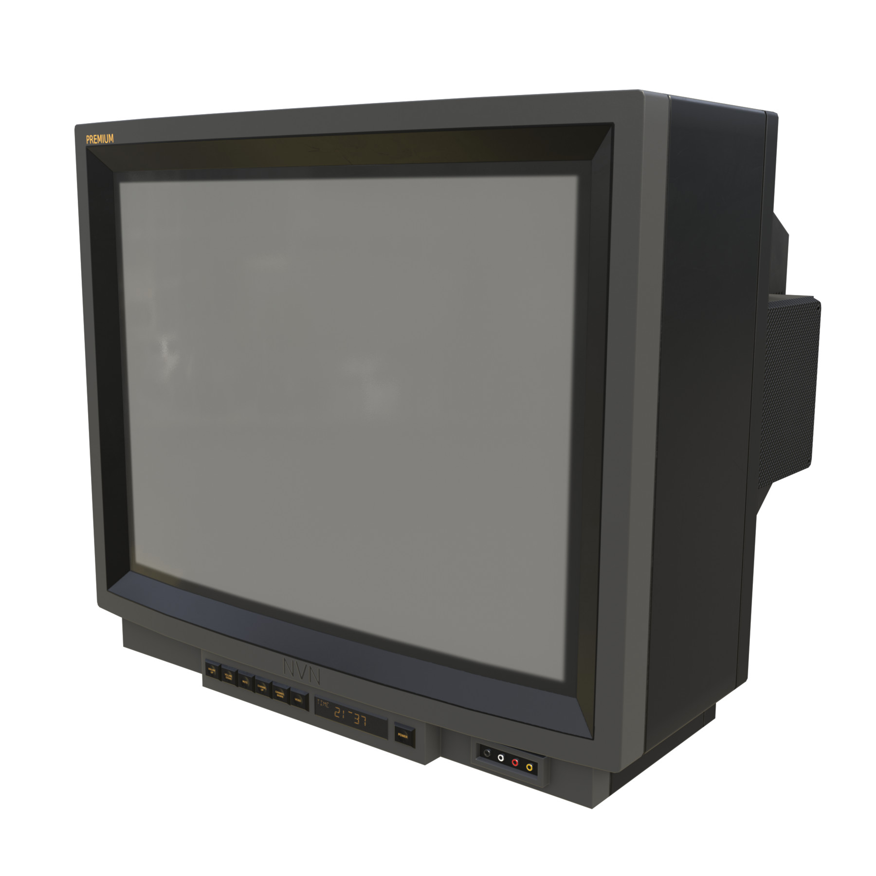 ArtStation - Retro CRT TV 29 Inches Gray | Game Assets