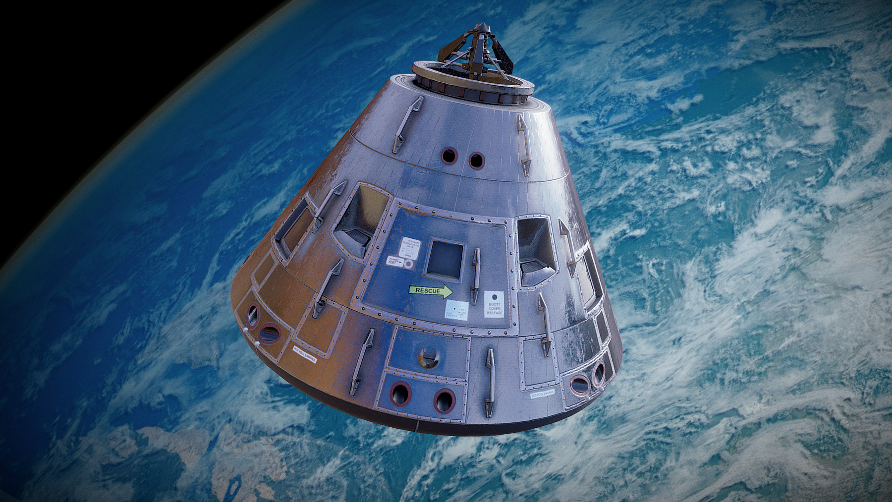 ArtStation - Apollo command and service module - 3D model | Game Assets