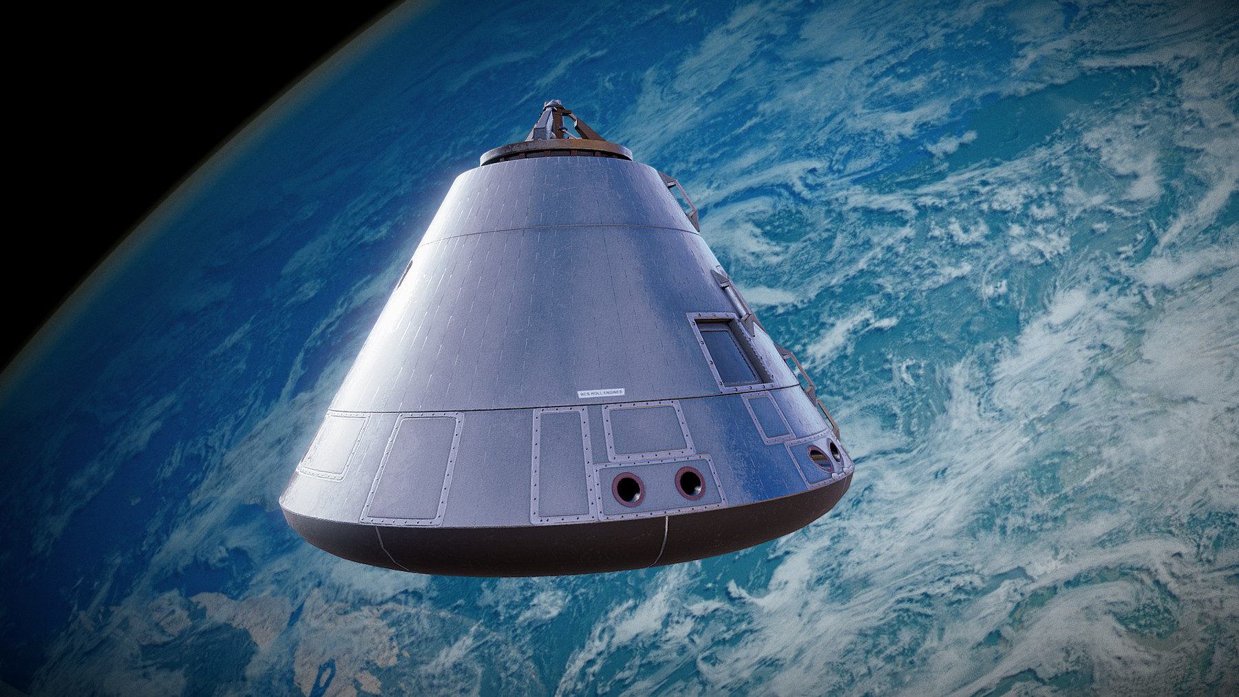 ArtStation - Apollo command and service module - 3D model | Game Assets