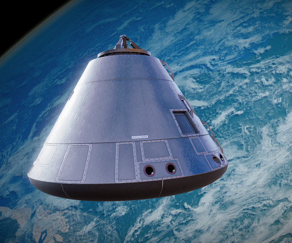 ArtStation - Apollo command and service module - 3D model | Game Assets