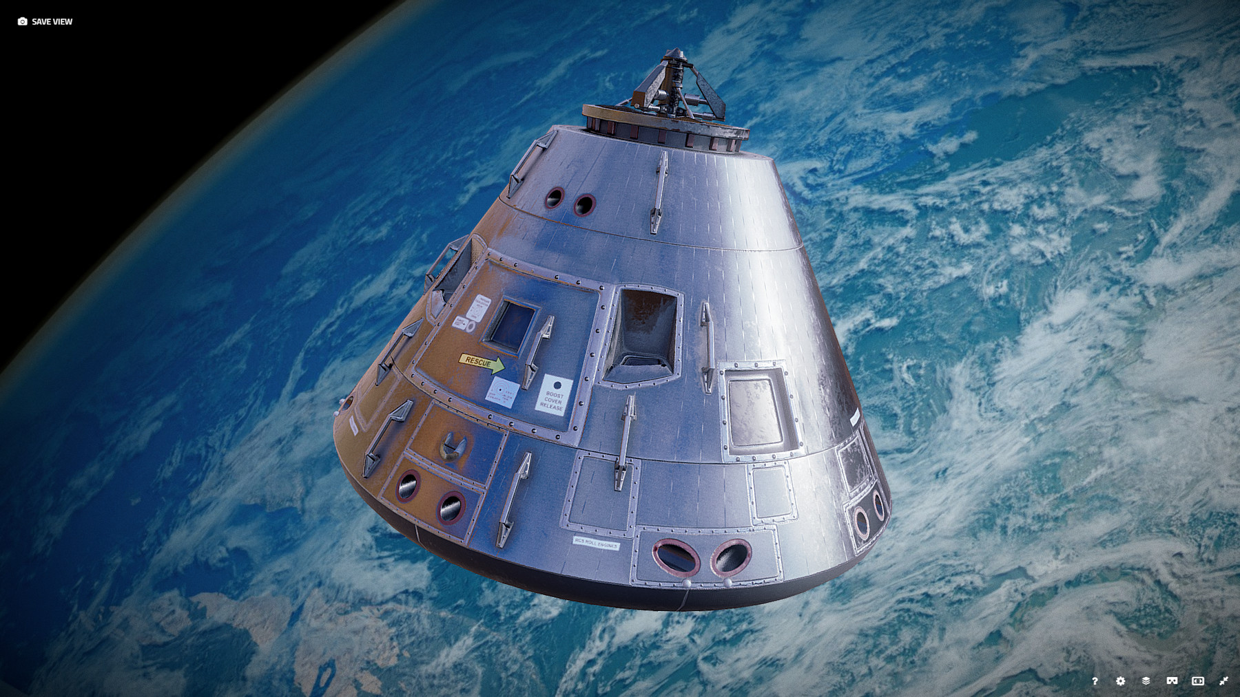 ArtStation - Apollo command and service module - 3D model | Game Assets