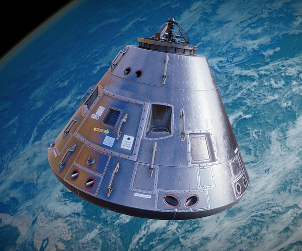 ArtStation - Apollo command and service module - 3D model | Game Assets