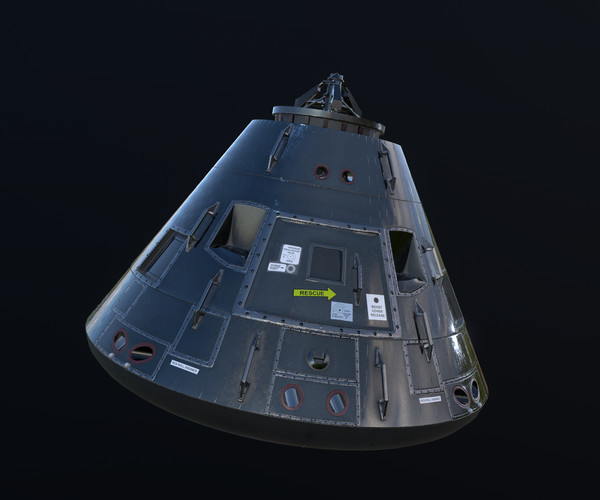 ArtStation - Apollo command and service module - 3D model | Game Assets