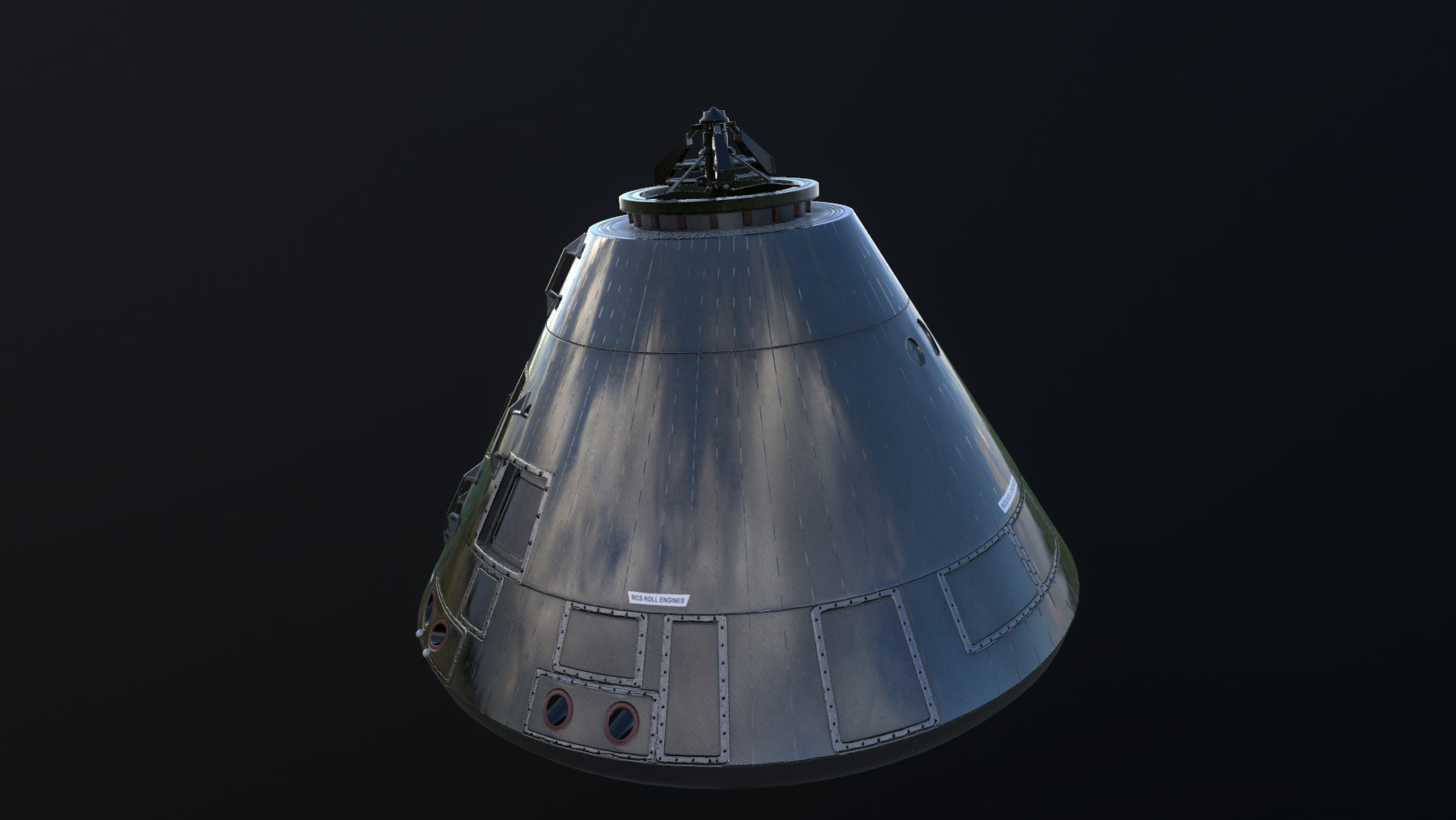ArtStation - Apollo command and service module - 3D model | Game Assets