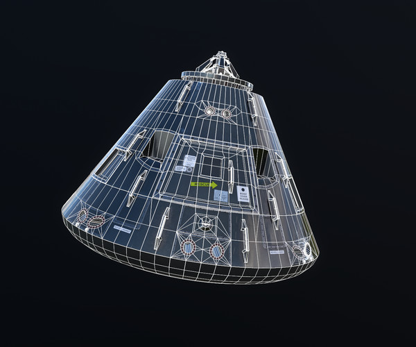 ArtStation - Apollo command and service module - 3D model | Game Assets