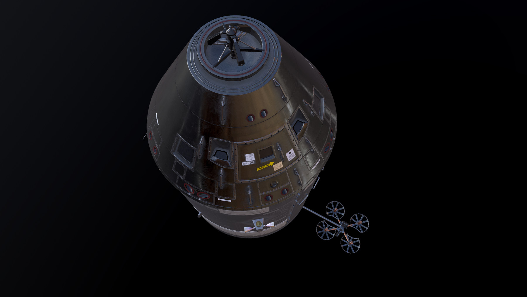 ArtStation - Apollo command and service module - 3D model | Game Assets