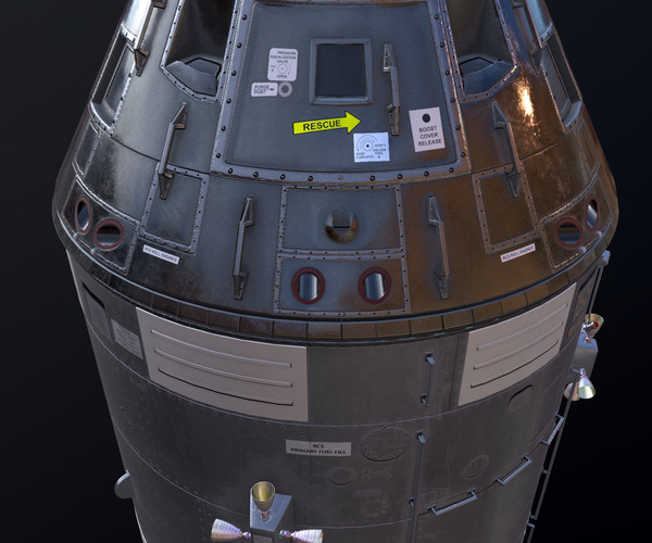 ArtStation - Apollo command and service module - 3D model | Game Assets