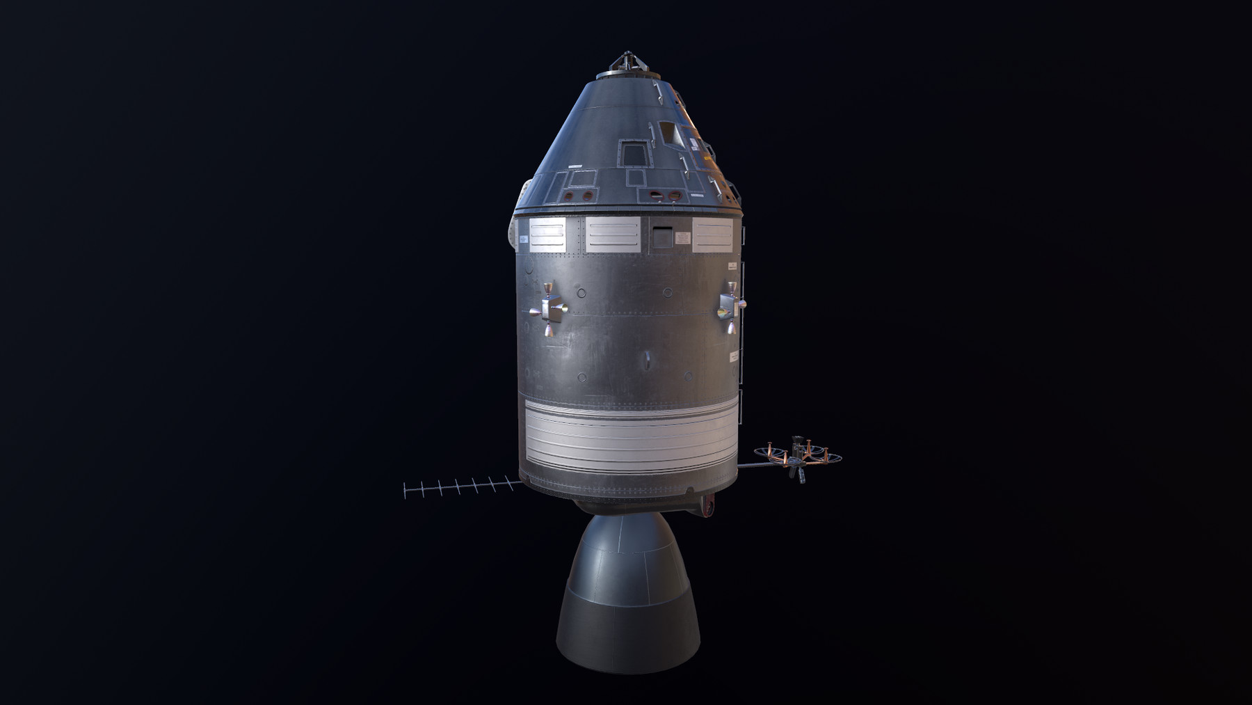 ArtStation - Apollo command and service module - 3D model | Game Assets