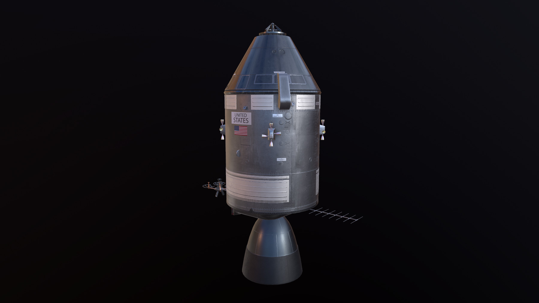 ArtStation - Apollo command and service module - 3D model | Game Assets