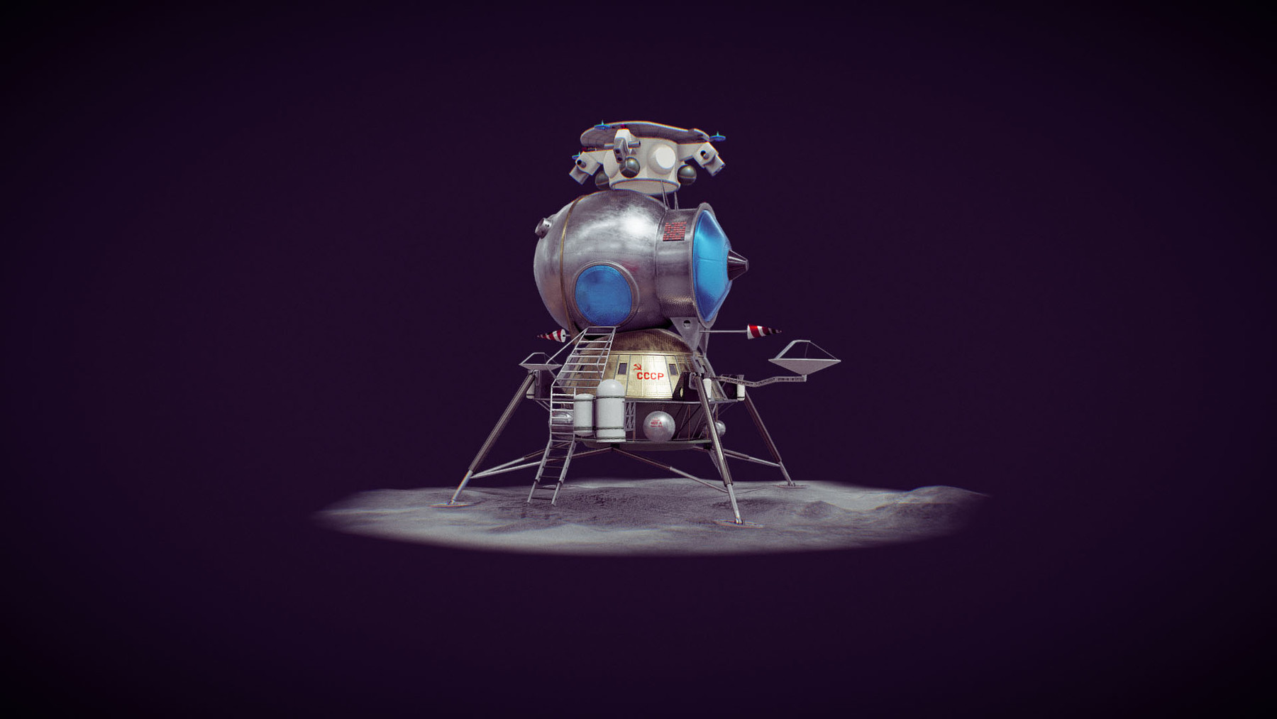 ArtStation - LK - Soviet Lunar Lander - 3D model | Resources