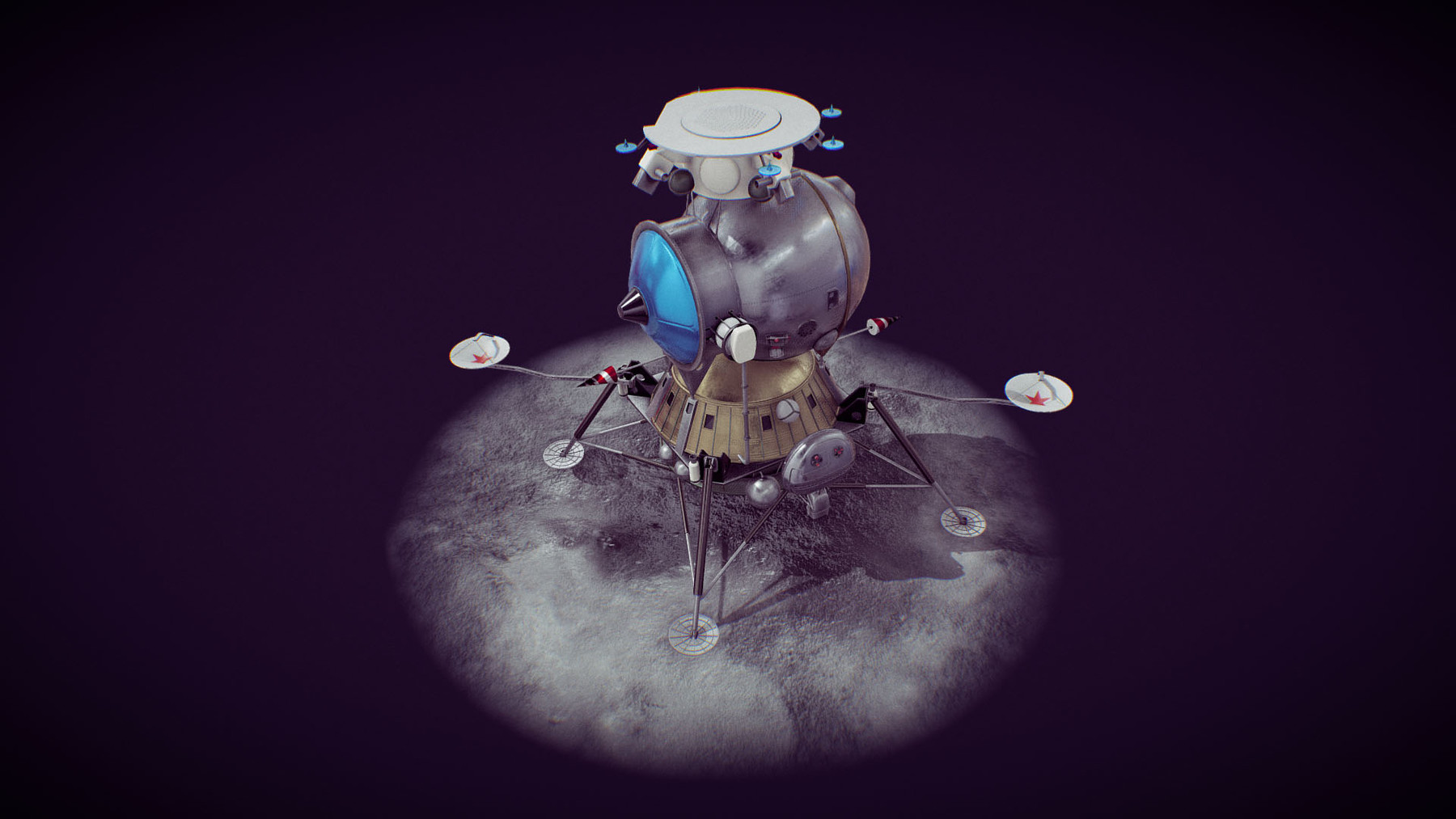 ArtStation - LK - Soviet Lunar Lander - 3D model | Resources