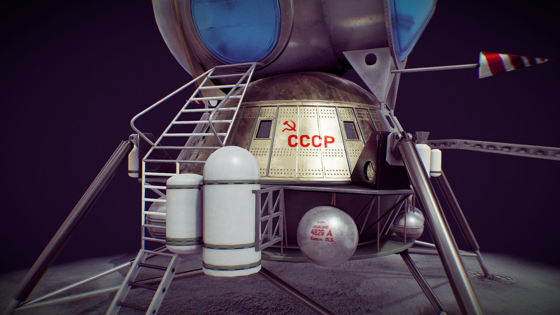 ArtStation - LK - Soviet Lunar Lander - 3D model | Resources