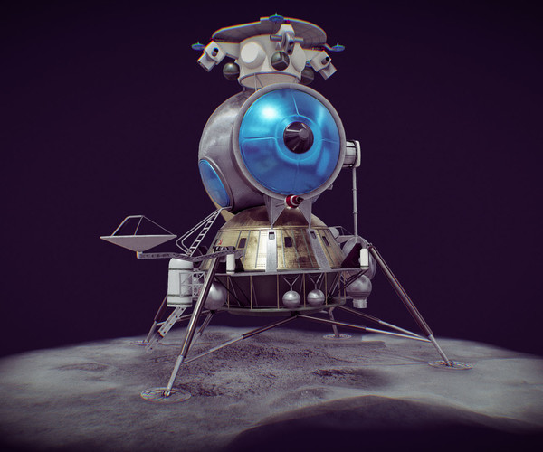 ArtStation - LK - Soviet Lunar Lander - 3D model | Resources