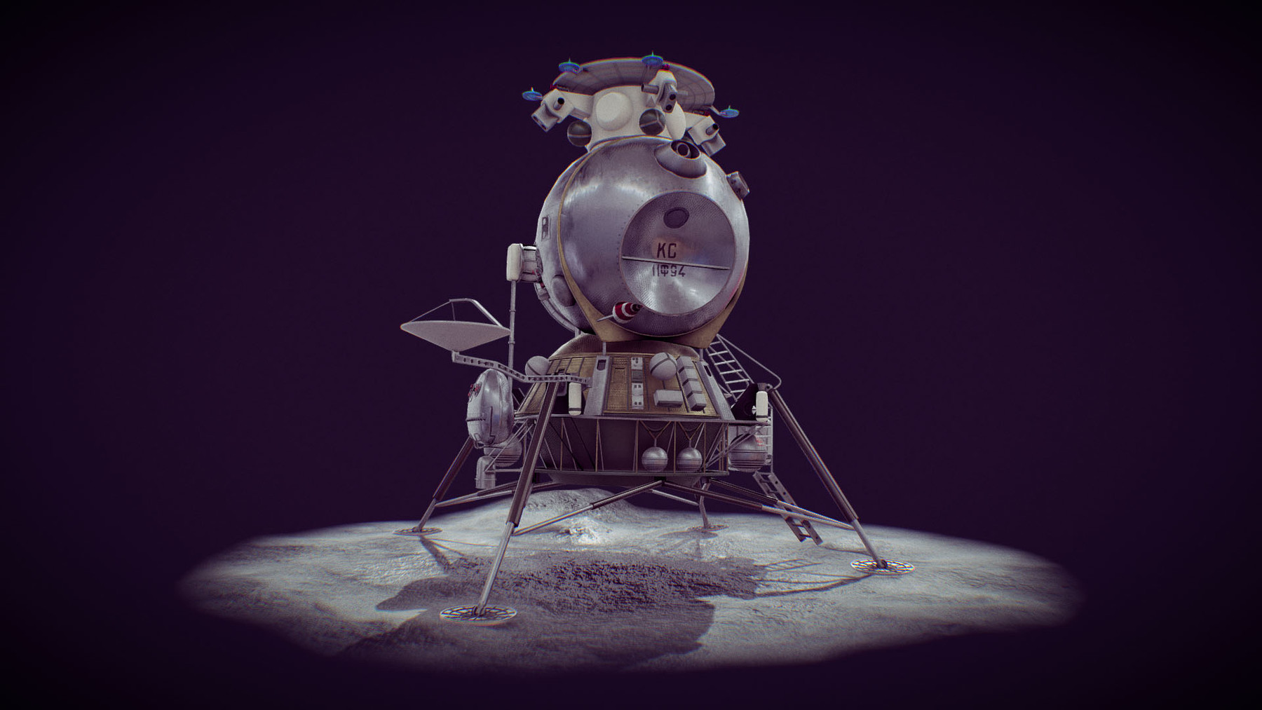 ArtStation - LK - Soviet Lunar Lander - 3D model | Resources