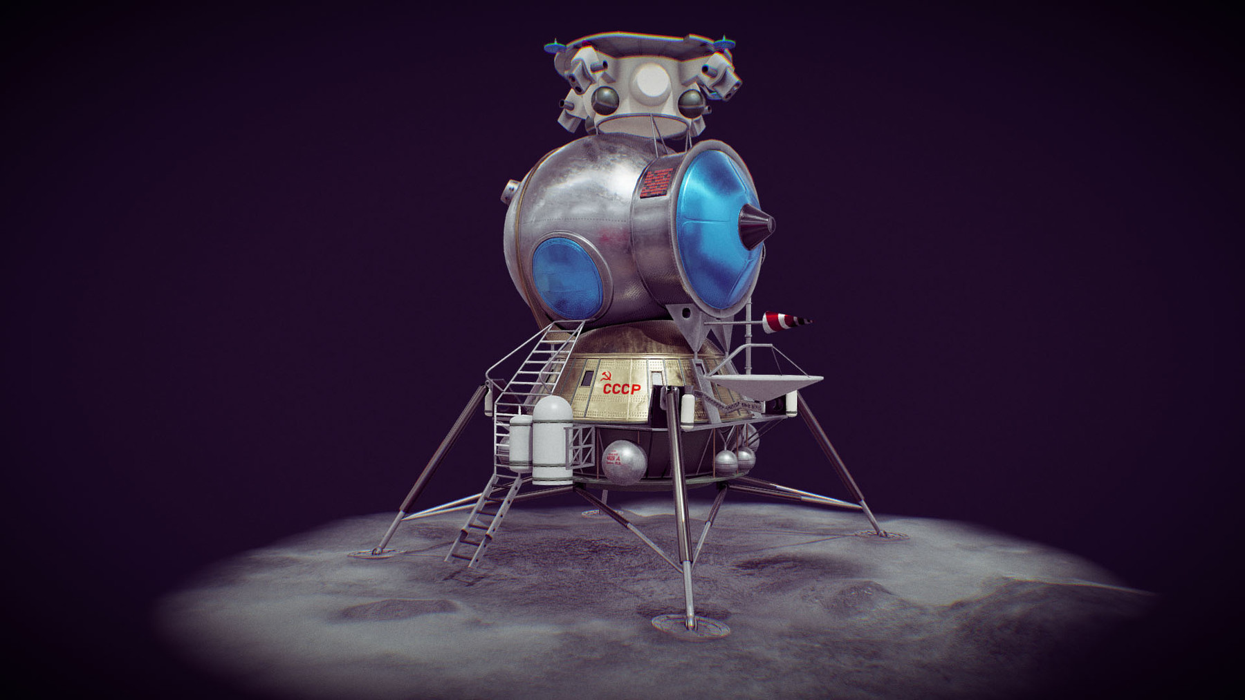 ArtStation - LK - Soviet Lunar Lander - 3D model | Resources