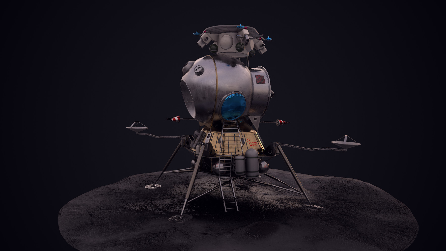 ArtStation - LK - Soviet Lunar Lander - 3D model | Resources