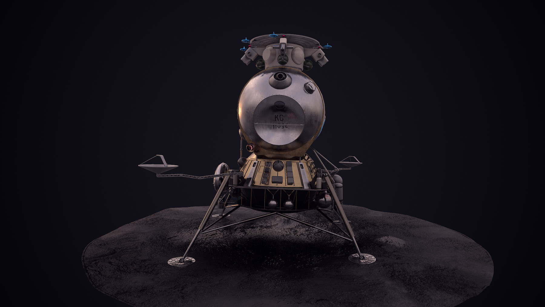 ArtStation - LK - Soviet Lunar Lander - 3D model | Resources