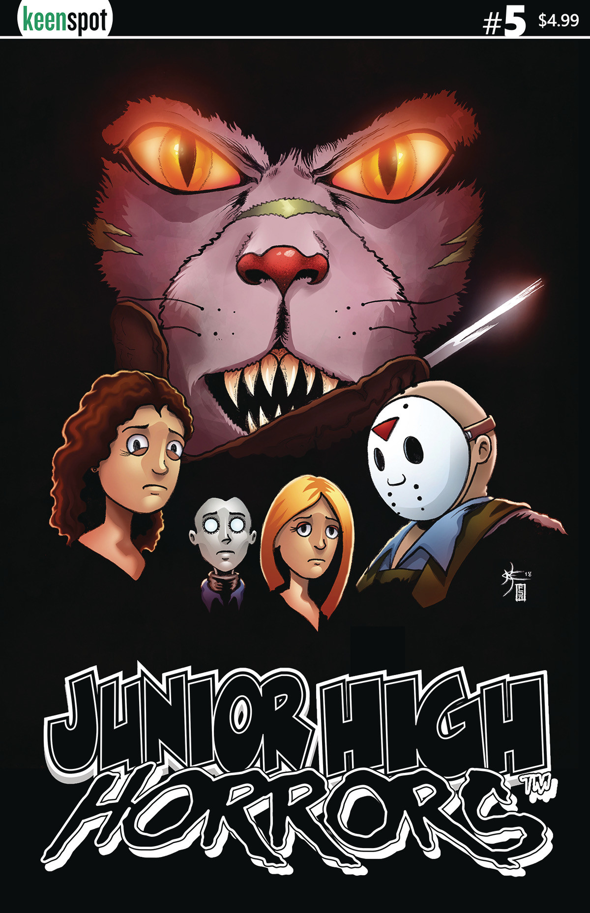 ArtStation - Junior High Horrors 5 Scream homage | Books & Comics