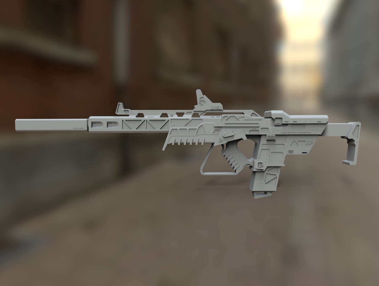 ArtStation - Jackhammer LMR Rifle Printable Model | Resources